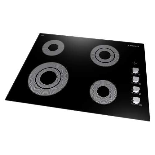 Cosmo 30 in. Electric Ceramic Glass Cooktop with 4 Burners, Dual Zone ...