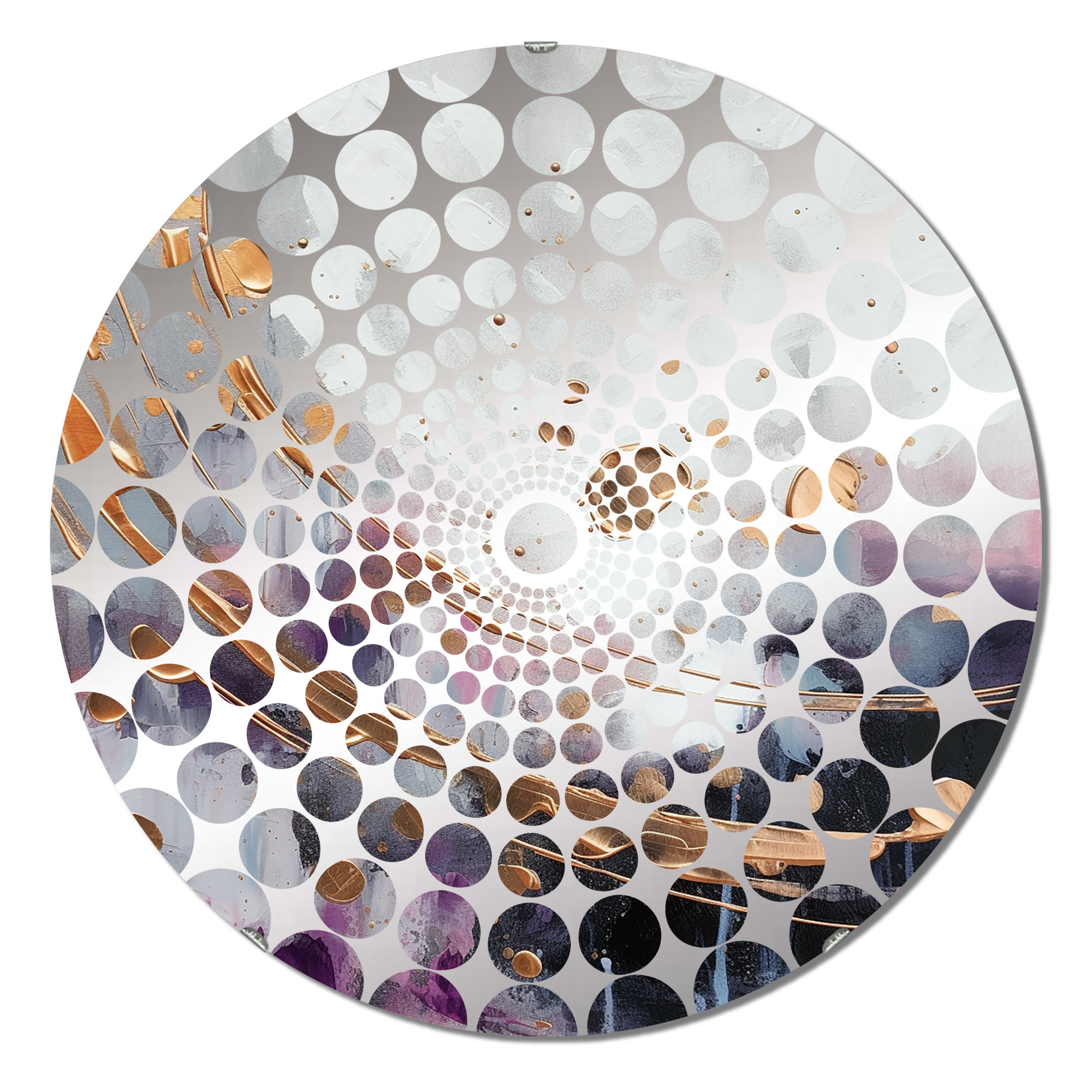 East Urban Home Queensborough - Concentric Circles Decorative Mirror ...