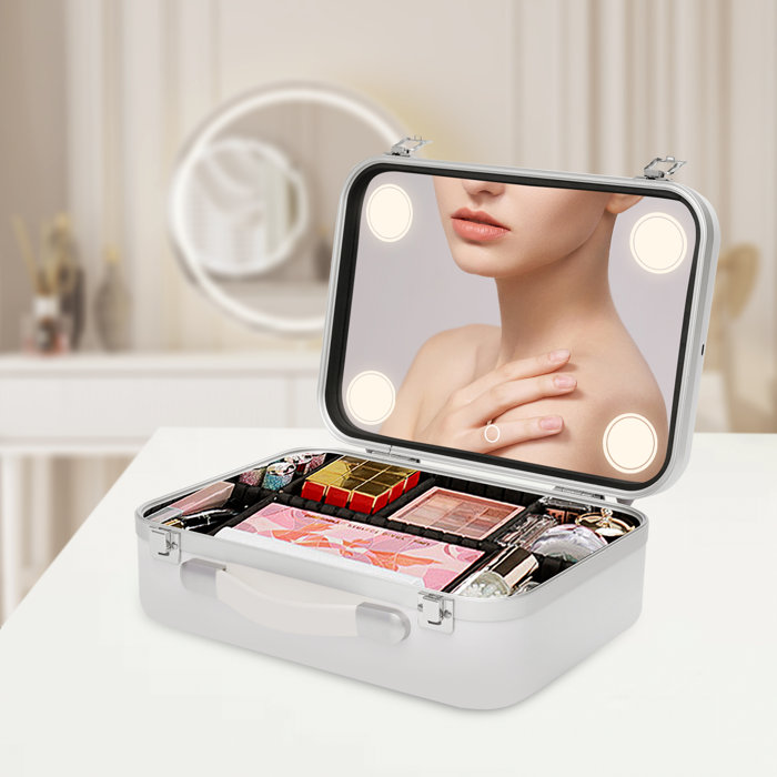 Ebern Designs Daffron 7 Compartment Makeup Organizer & Reviews | Wayfair