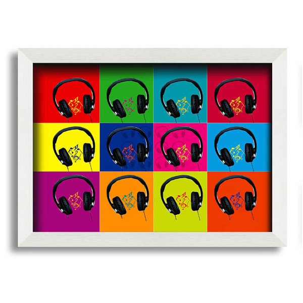 Latitude Run Ariene Headphone Music - Single Picture Frame Print ...