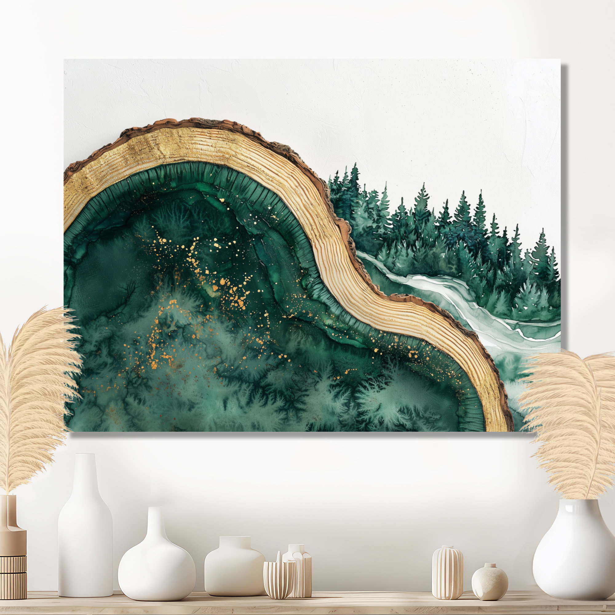 Millwood Pines Glenese Bold Forest Landscape Path Of The Emerald River ...
