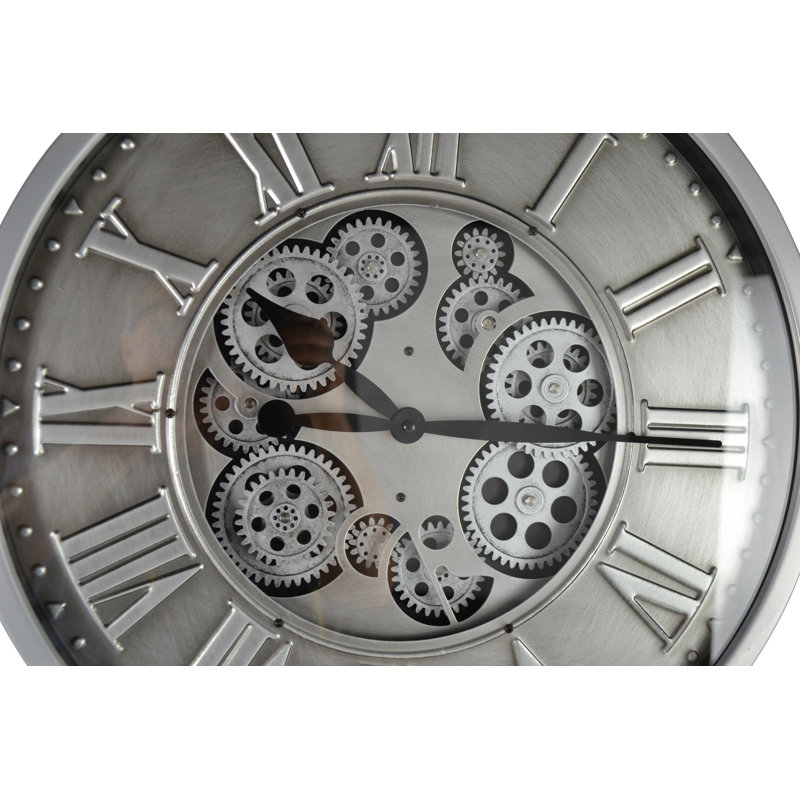 Three Star Im/Ex Inc. Round Wall Clock Moving Gears | Wayfair