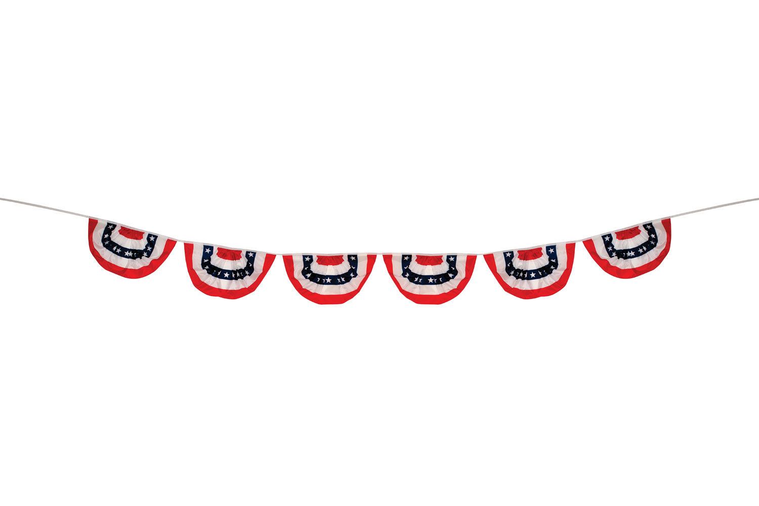 In The Breeze 6 Panel Patriotic Pleated Fan Bunting String & Reviews ...