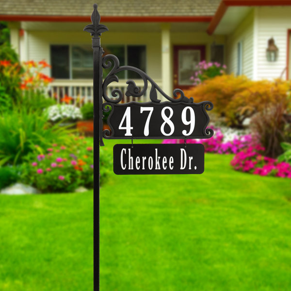 Address America Double-Sided Reflective Boardwalk Address Sign with ...