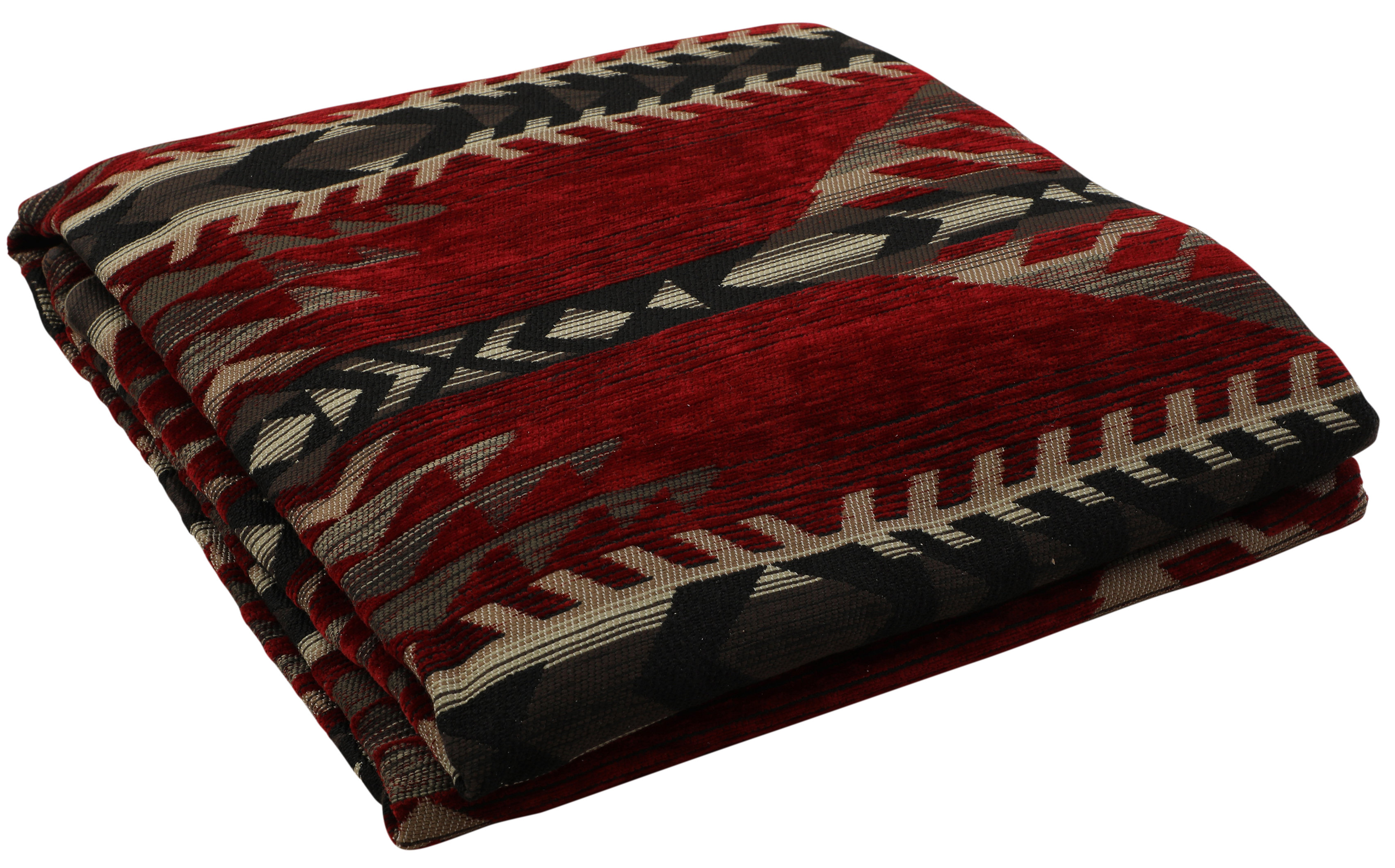 Wooded River Gallop Claret Throw | Wayfair