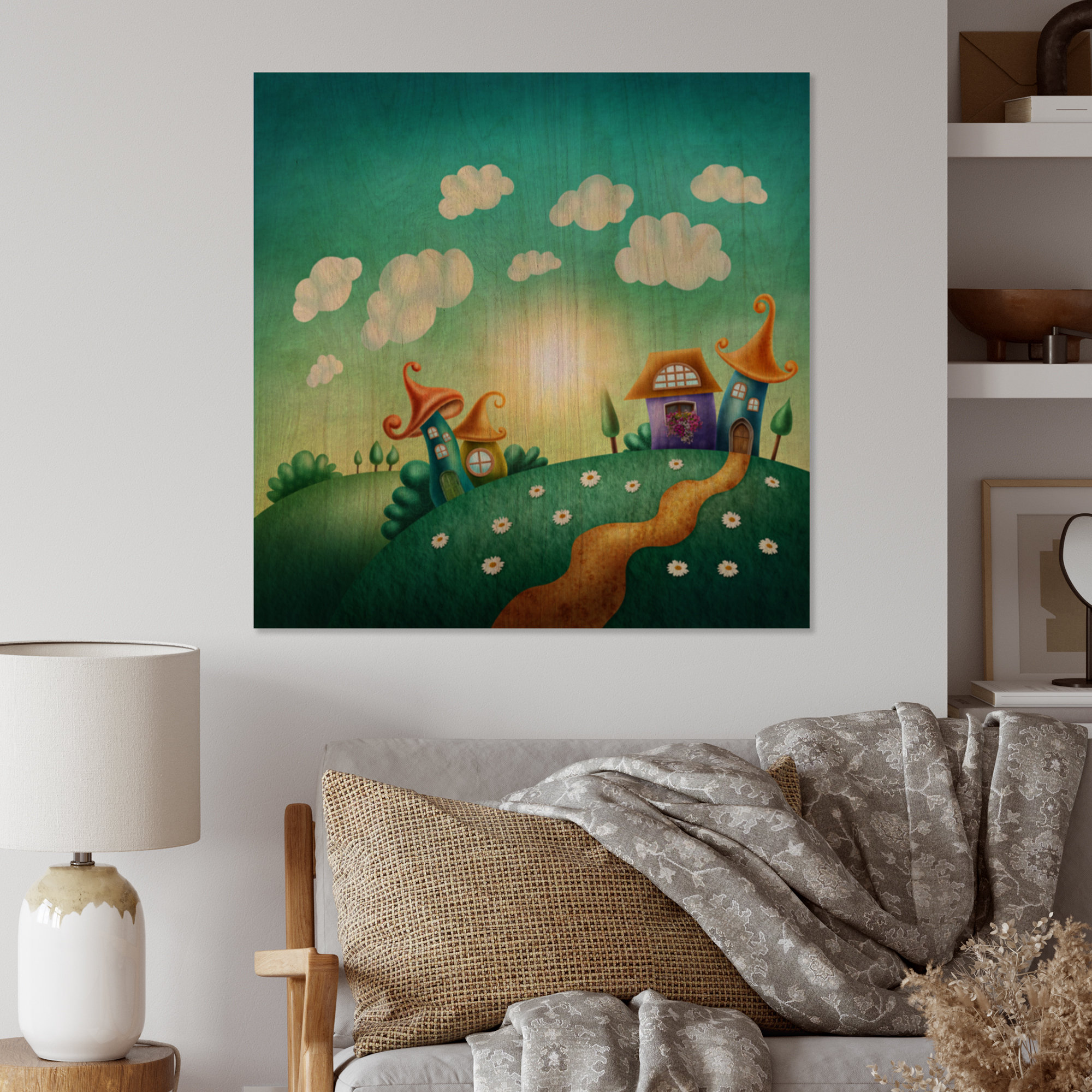 Winston Porter Little Houses In Green Fantasy Village - Country Wood ...