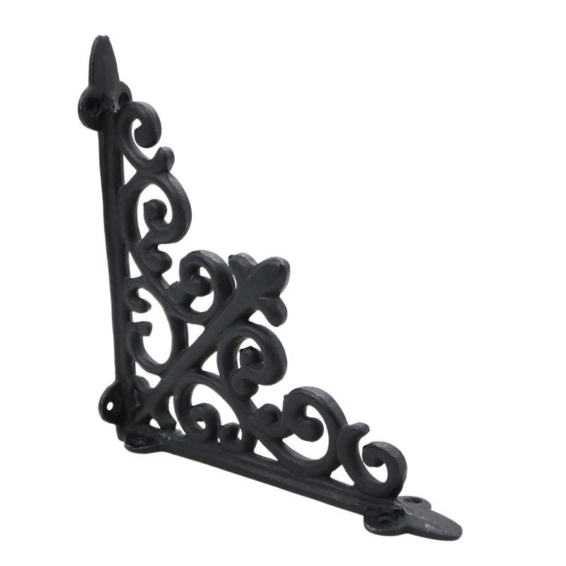 Bloomsbury Market Gracehill Solid Cast Iron Shelf Brackets Victorian ...