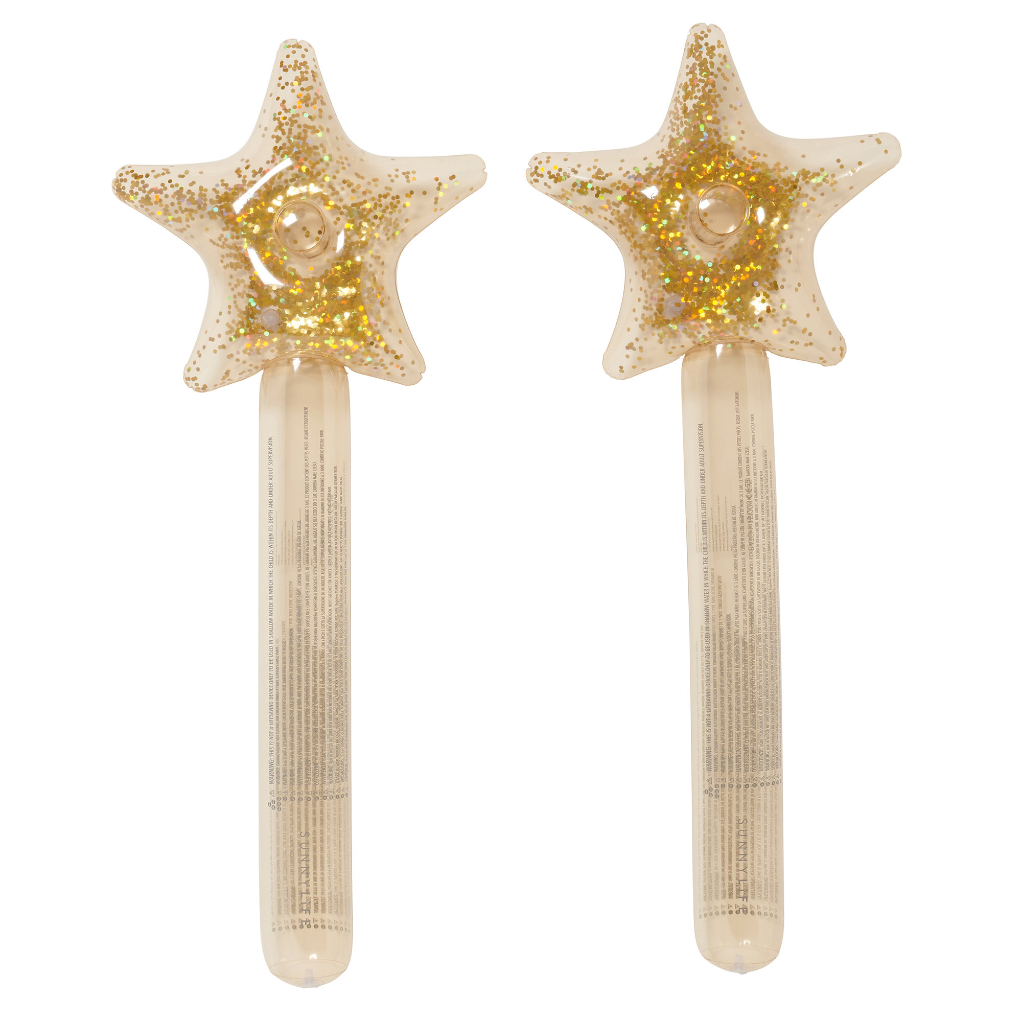 Sunnylife: Kids Inflatable Star Wands - Princess Swan Gold - 2 Pack ...