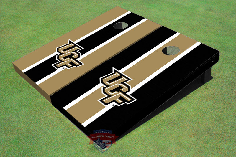 All American Tailgate 2' x 4' NCAA Alternating Long Stripe Cornhole ...