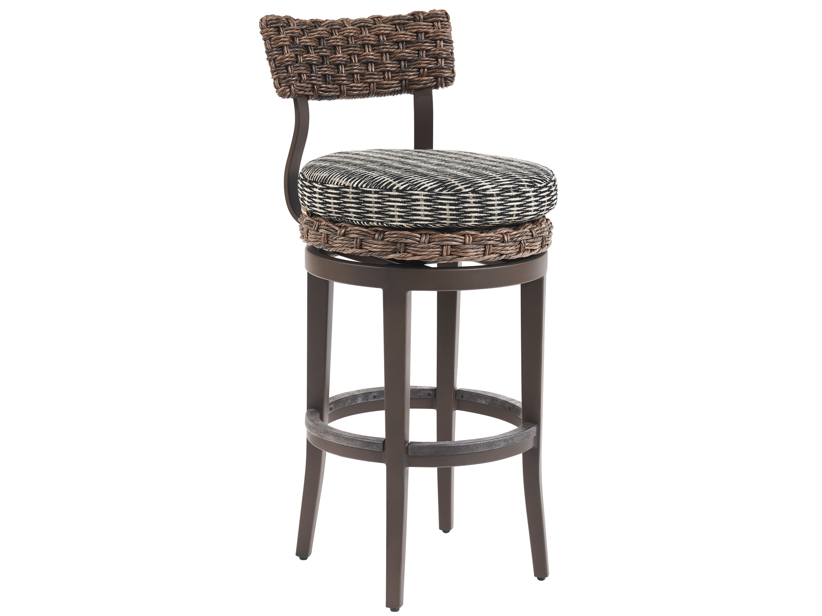 Tommy Bahama Outdoor Kilimanjaro Patio Bar Stool with Cushion | Wayfair