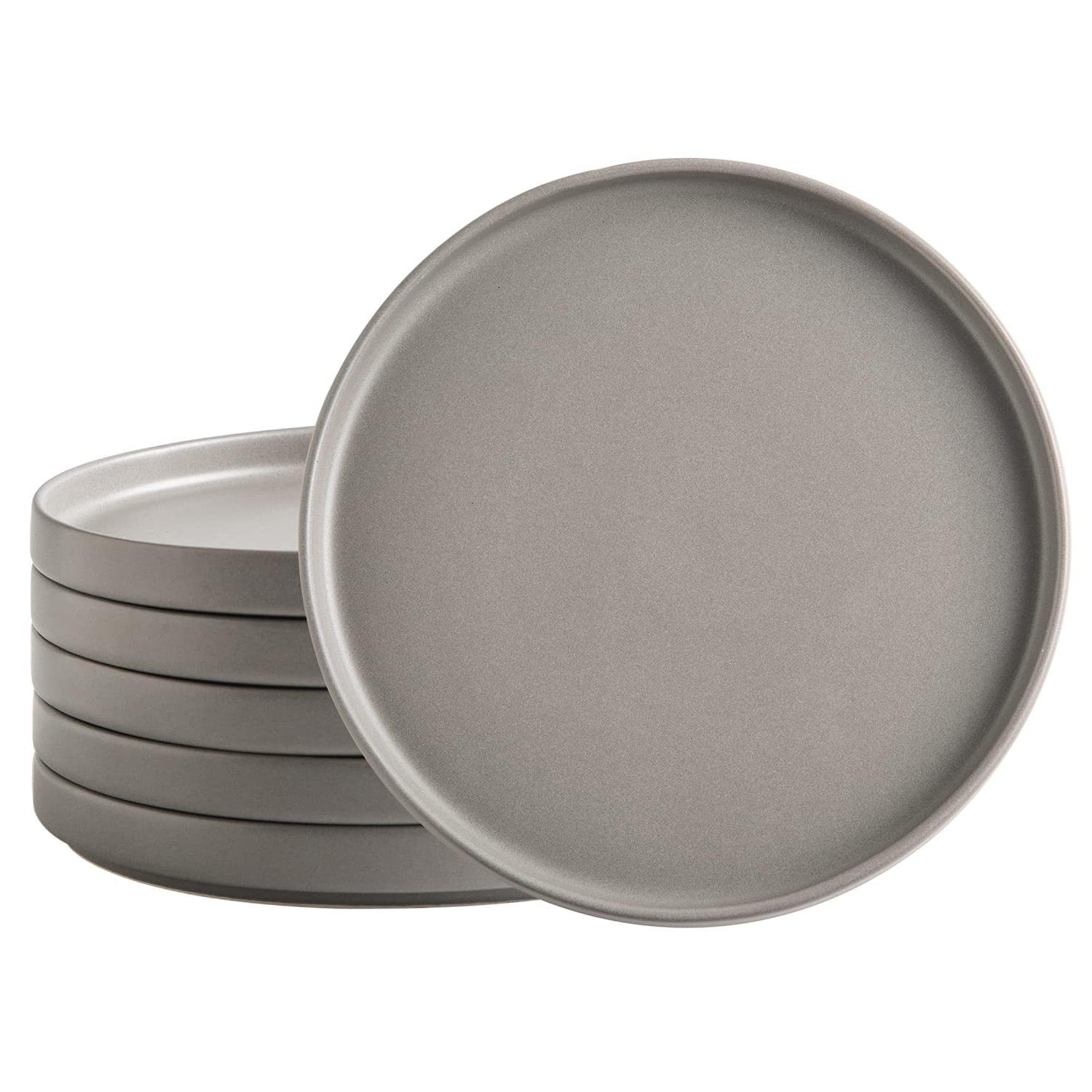 Hokku Designs Ceramic Dinner Plates,Stoneware Plates For Kitchen,Modern ...