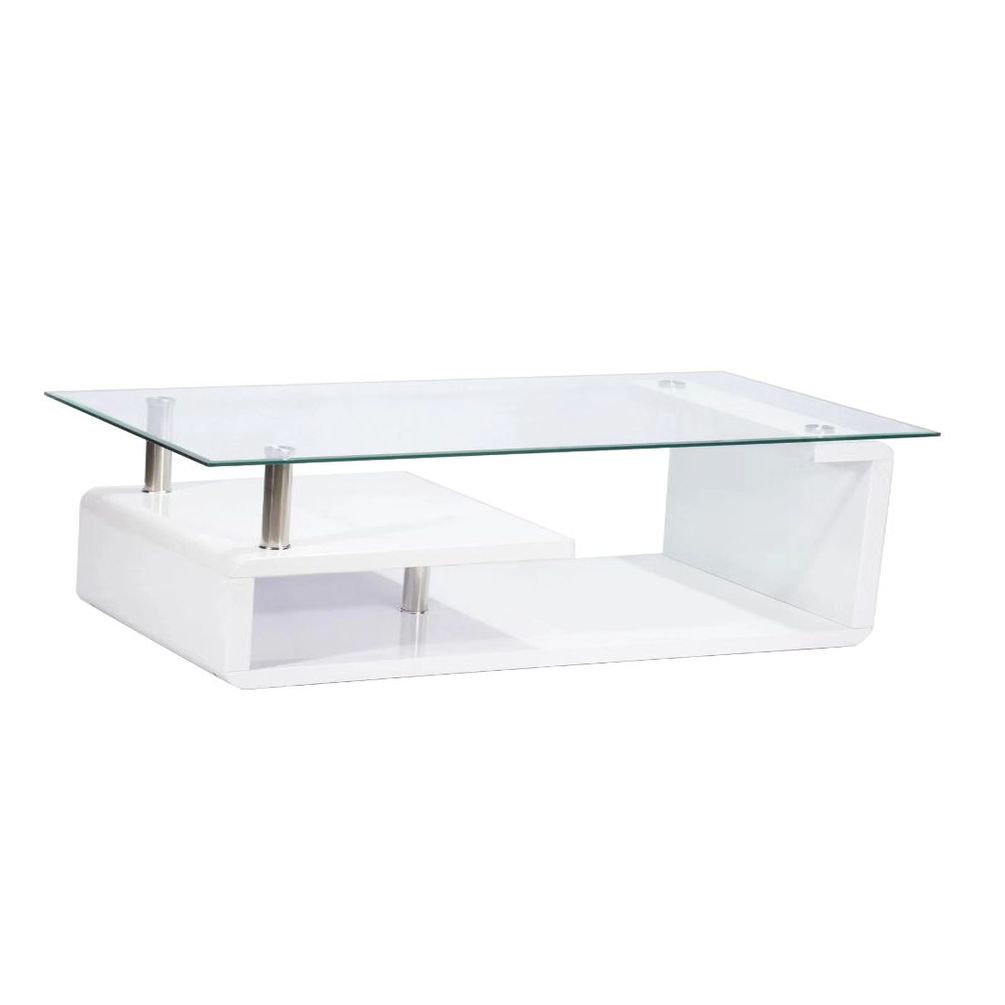 Orren Ellis Lockehaven Floor Shelf Coffee Table with Storage | Wayfair