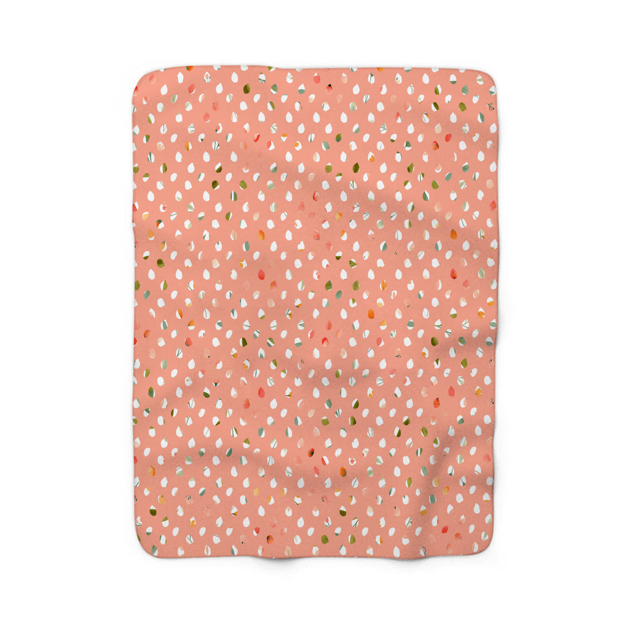 MentionedYou Bloomtime Blush Polka Dots - 1 Piece Premium Sherpa ...