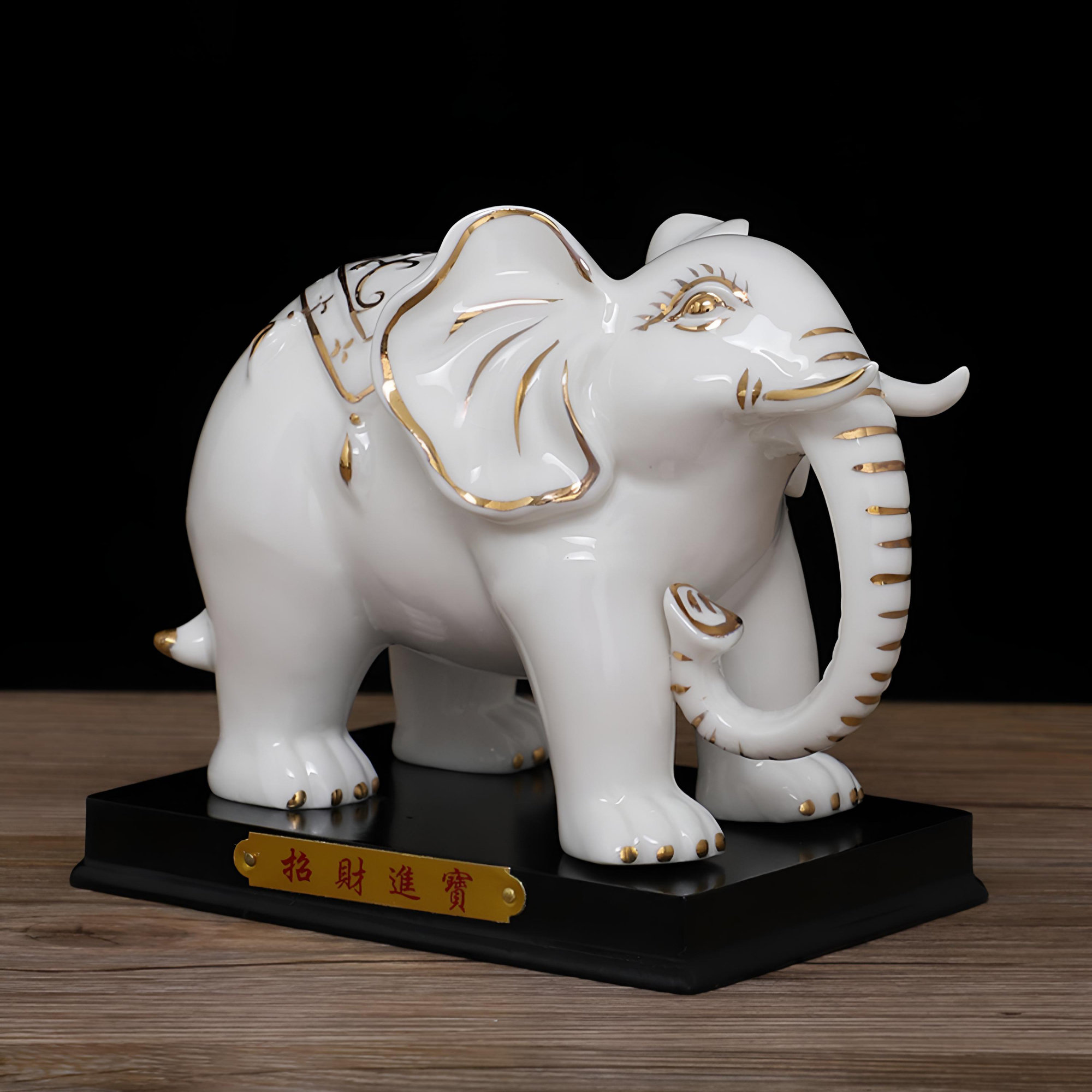 Infinity Charming Ceramic Elephant – Smooth Finish & Intricate ...