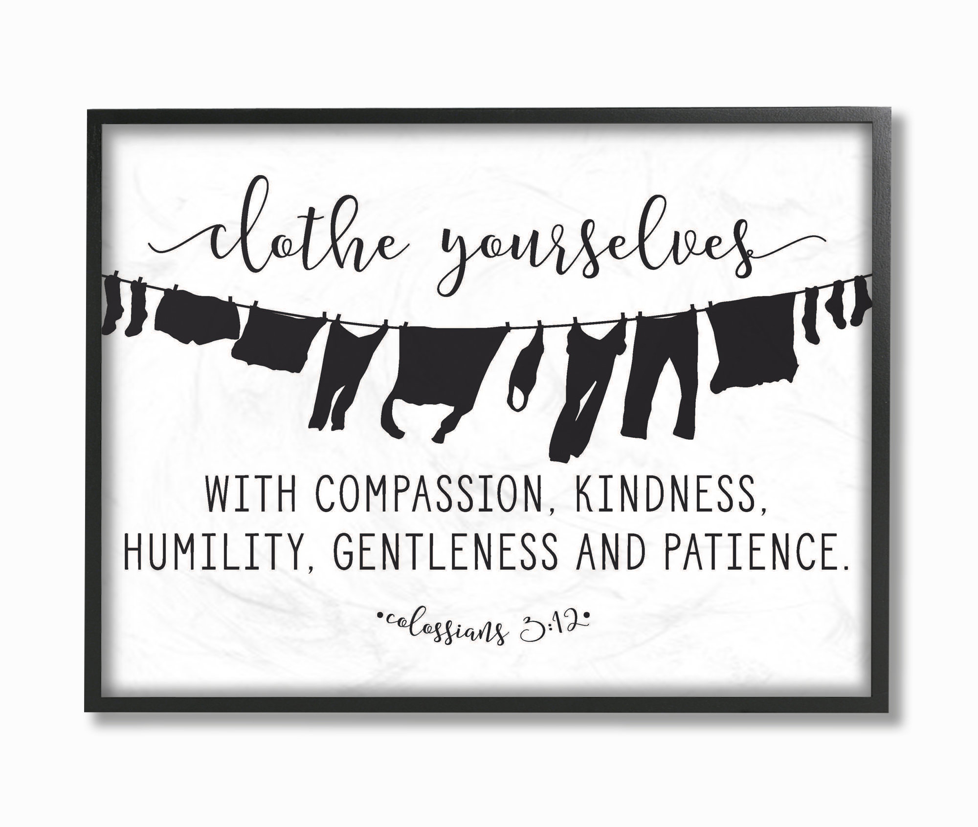 Red Barrel Studio® " Clothe Yourselves With Compassion Clothesline " by ...
