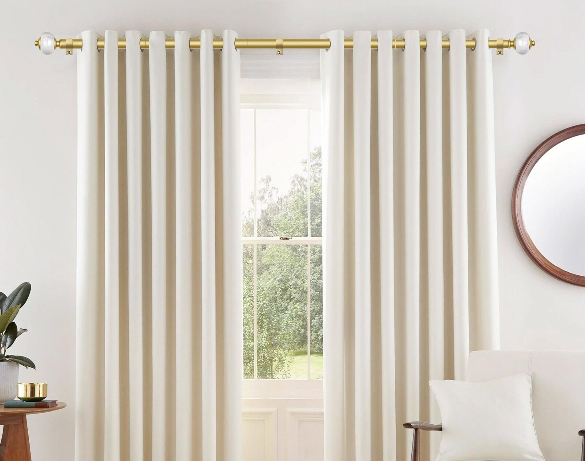 House of Hampton® Curtain Rods,Antique Single Curtain Rod For Windows ...