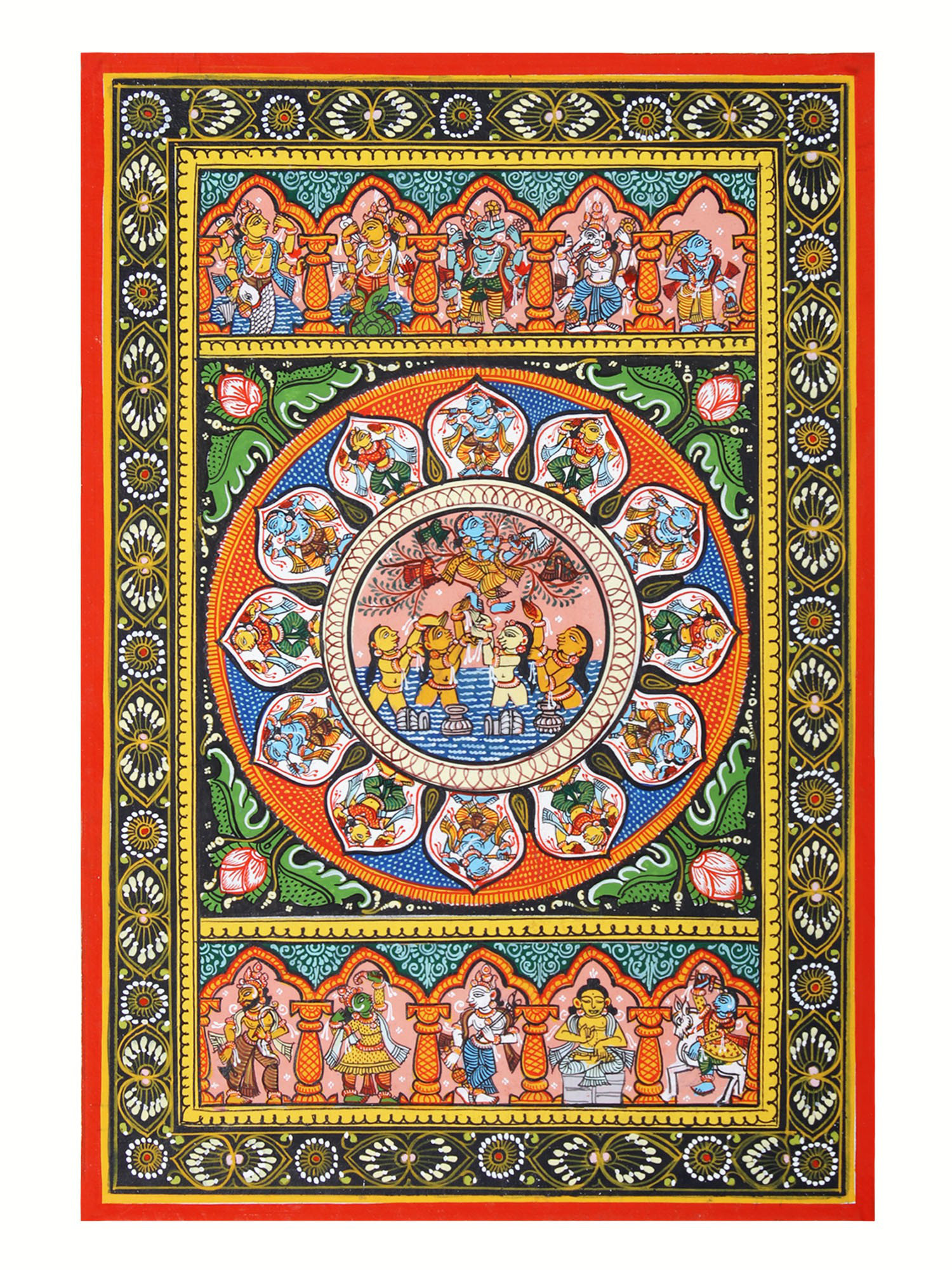 Bungalow Rose Lord Krishna Stealing The Clothes Of Gopis With ...