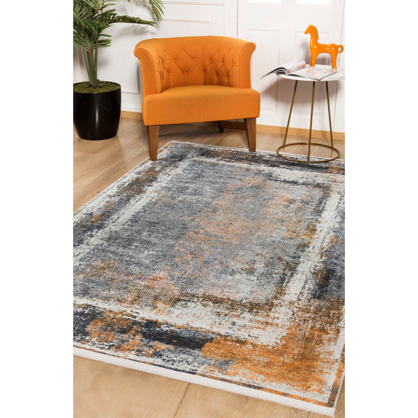 Williston Forge Enya Modern Machine Woven Gray Area Rug | Wayfair.co.uk