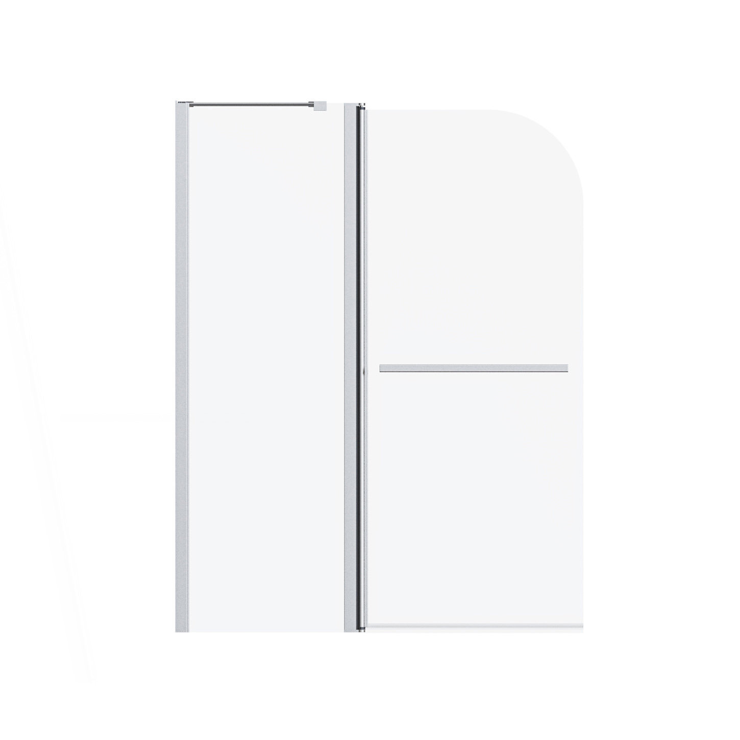 ACCOLADE FURNITURE LLC Frameless Folding Shower Doors For Bathtub, SGCC ...