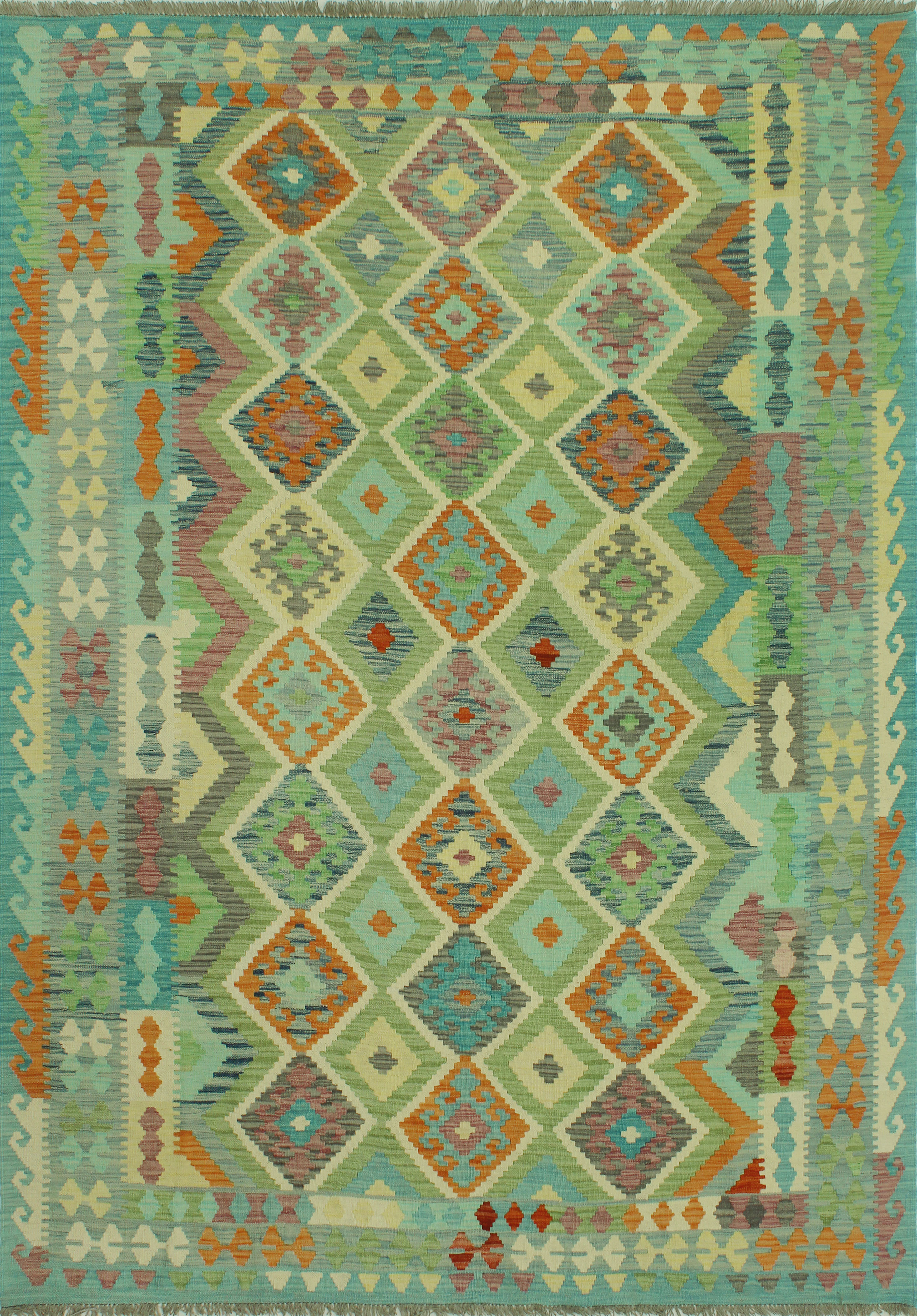 Union Rustic Bousson Kilim Talihah Green Rug - Wayfair Canada