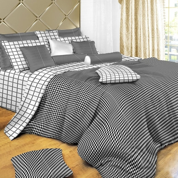 Ebern Designs Jenalyn Modern & Contemporary Cotton Plaid Duvet Cover ...