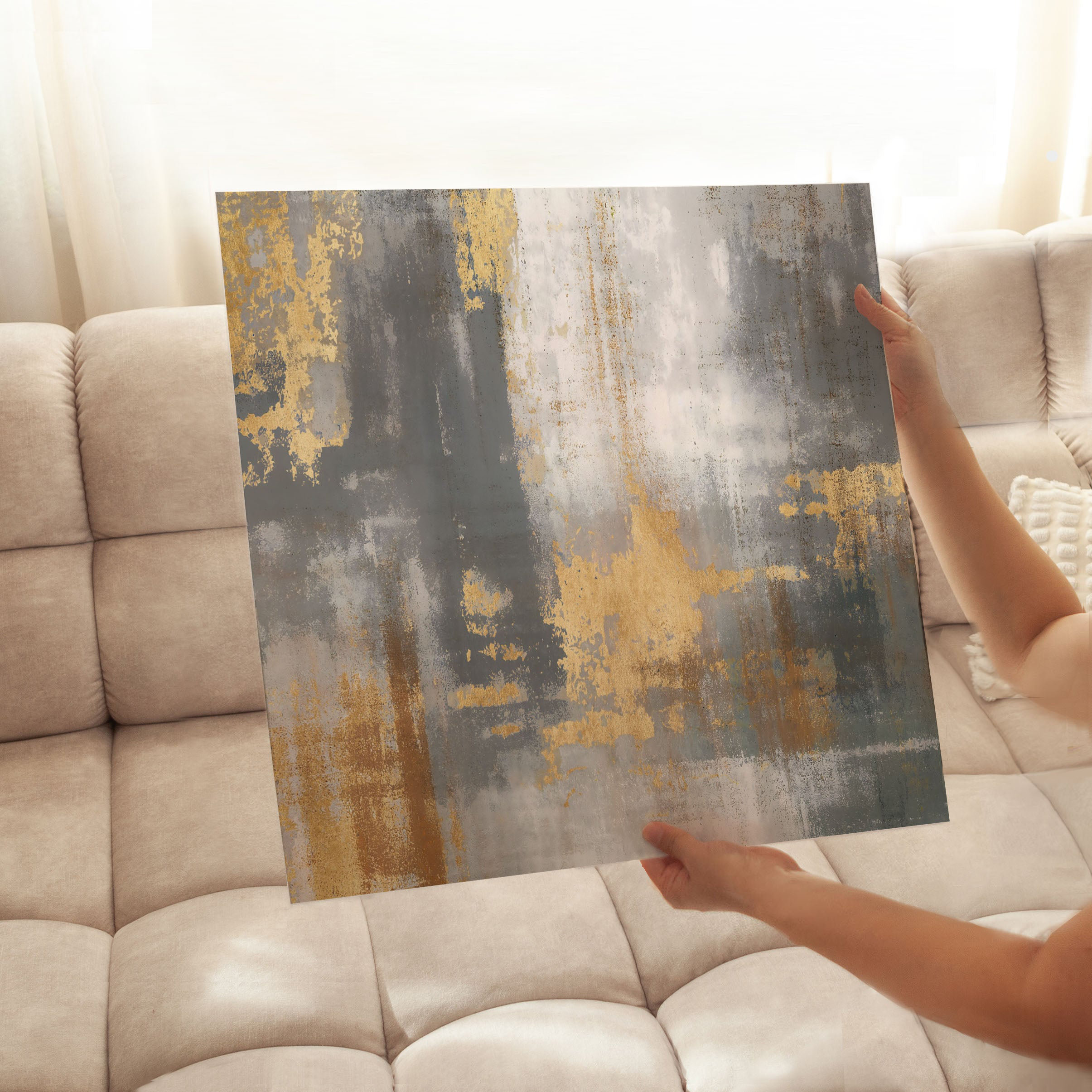 Mercer41 Abstract Echo Resonance Transitional Unframed Art Print | Wayfair