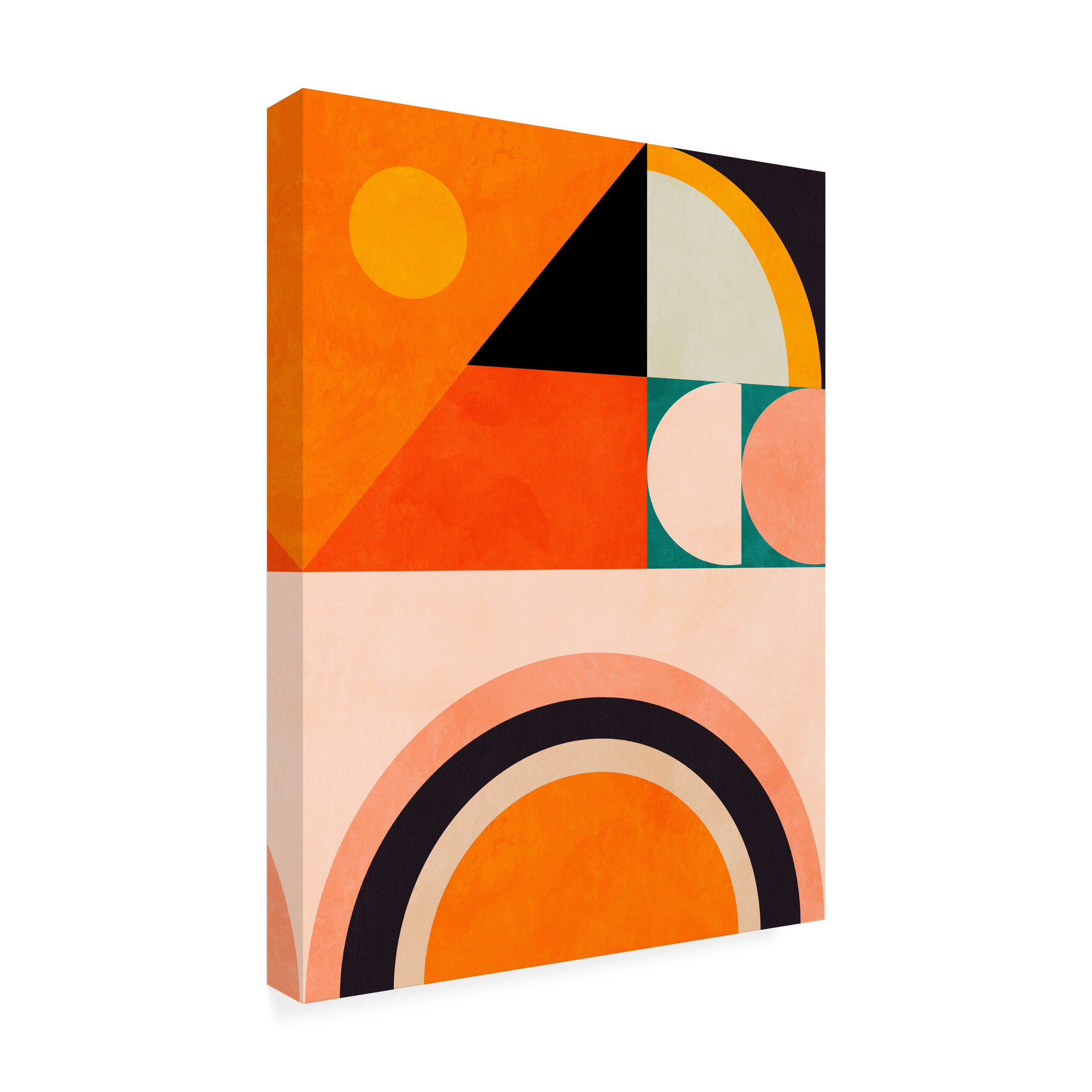 Trademark Fine Art Playing Around Shapes 4 On Canvas by Ana Rut Bre ...