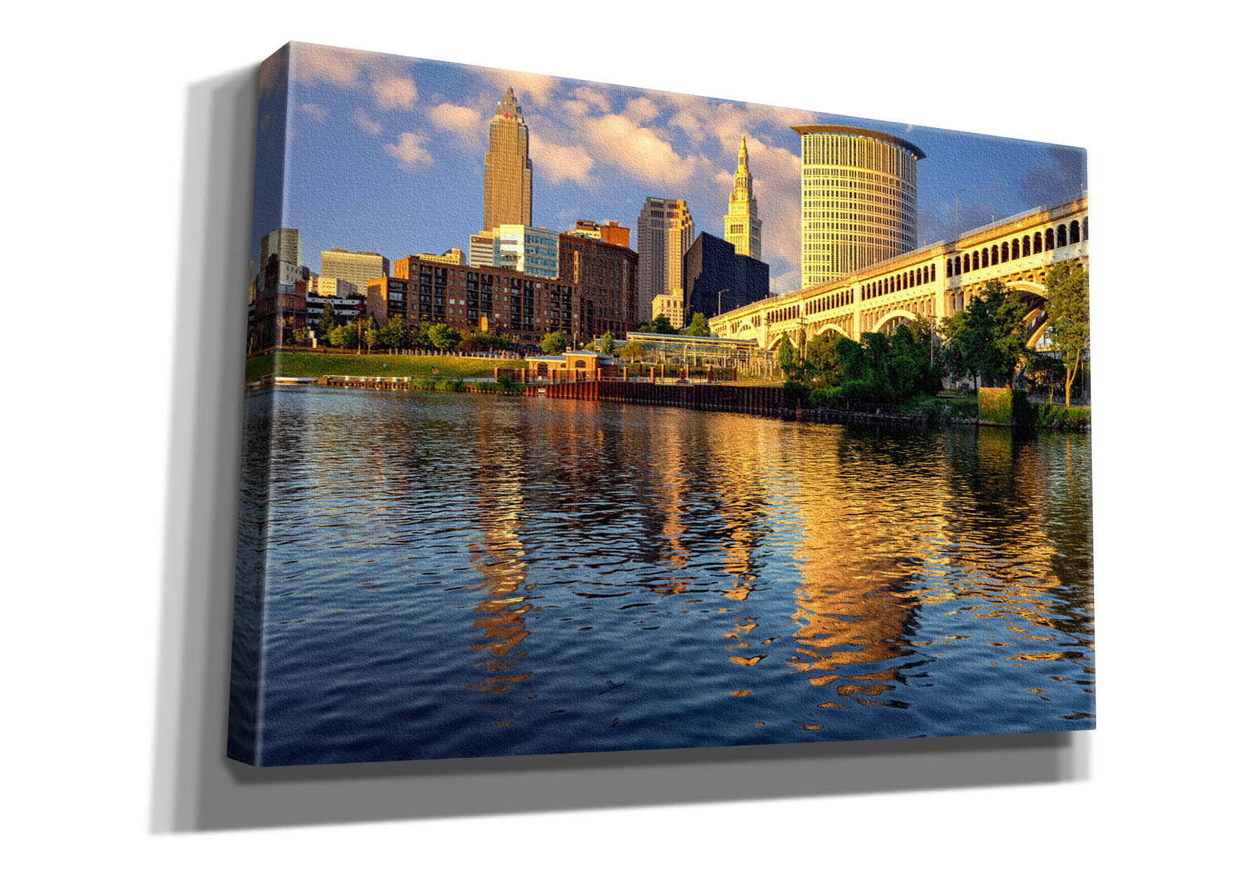 Epic Graffiti 'Cleveland Ohio' by Rick Berk Canvas Wall Art | Wayfair