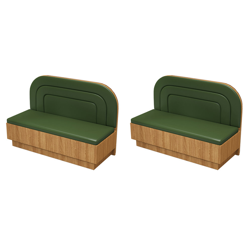 Canadian Linen Restaurant Milk Tea Shop Cafe Bakery Bench Faux Leather ...