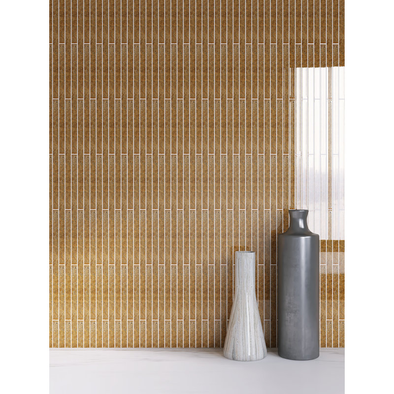 Supreme Tile Pencil 12" x 0.5" Glass Border Tile & Reviews | Wayfair