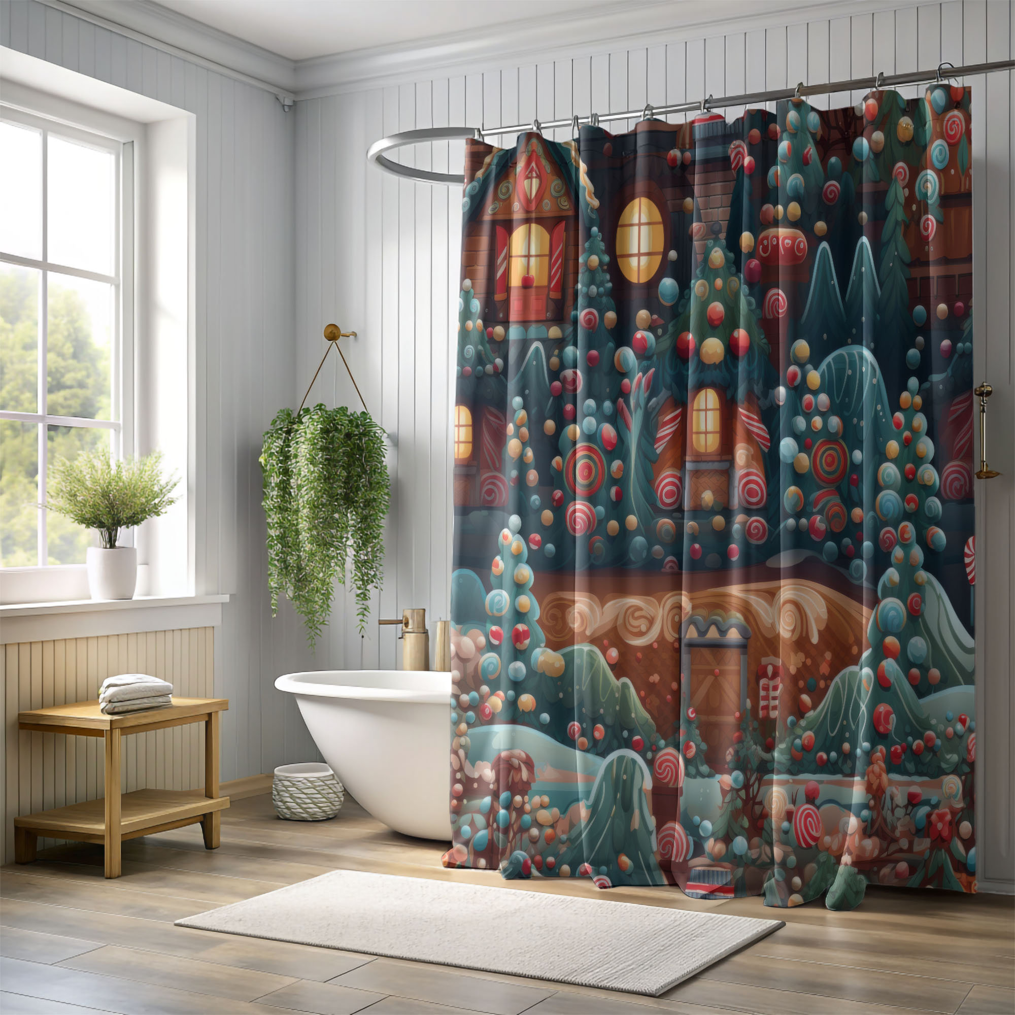 Union Rustic Sweet Cottage - Premium Shower Curtain | Wayfair