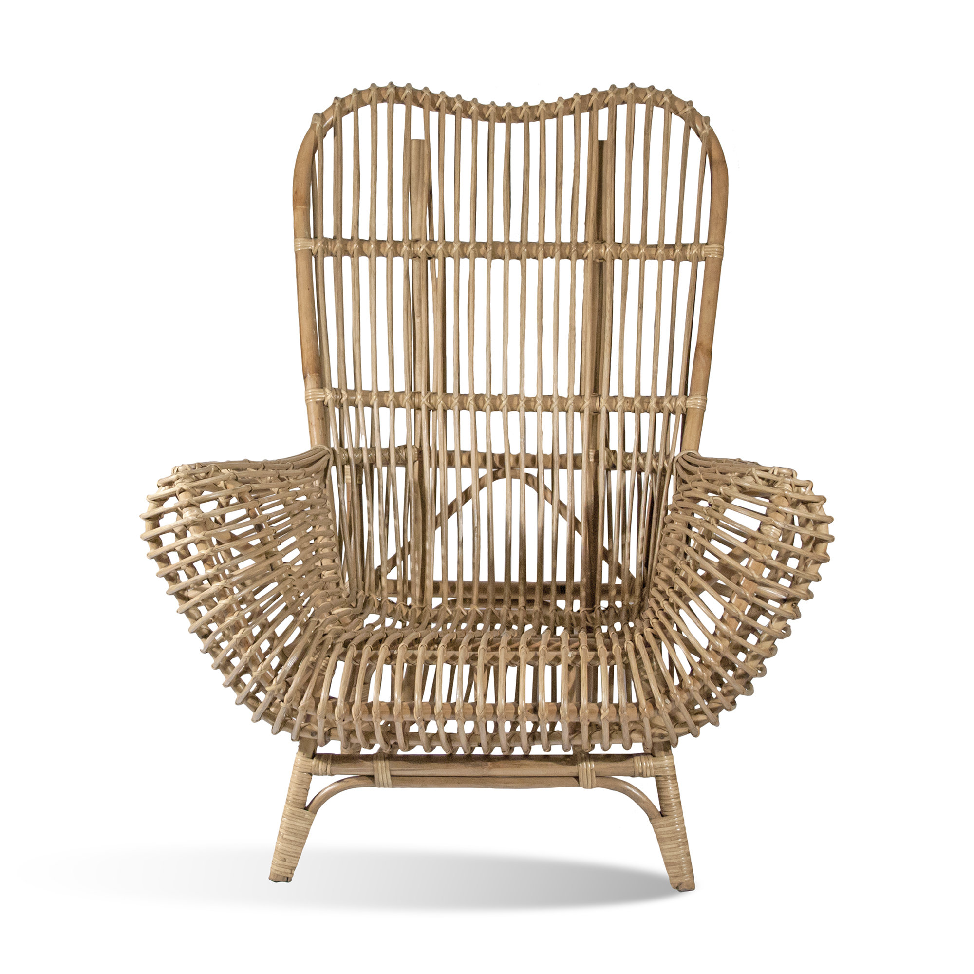 Ibolili Round Back Rattan Chair & Reviews | Wayfair