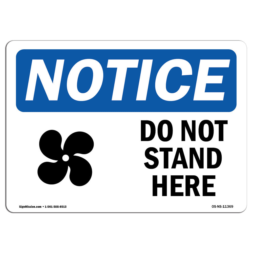 SignMission Do Not Stand Here Sign with Symbol Sign or Label | Wayfair