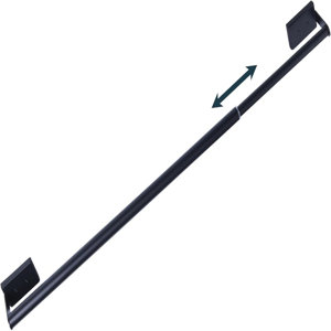 Symple Stuff 18-31.5 Inches Magnetic Curtain Rod For Metal Door ...