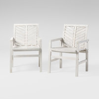 White Patio Dining Chairs You'll Love | Wayfair
