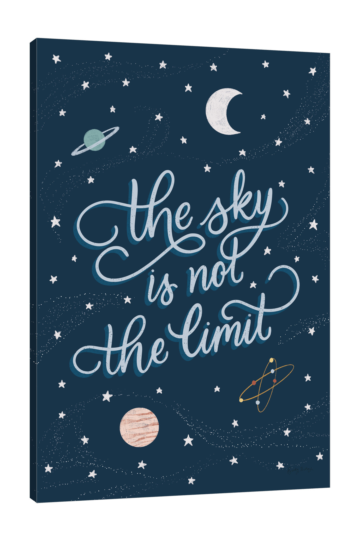 Trinx "Sky Is Not The Limit" Gallery Wrapped Canvas By Becky Thorns ...