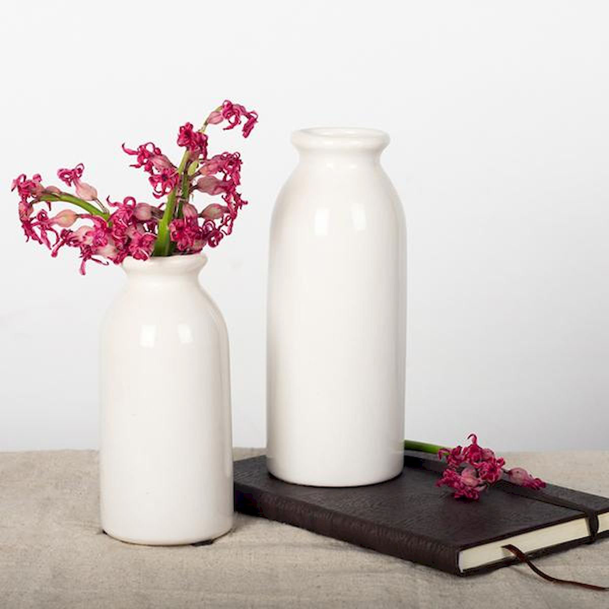 Red Barrel Studio 2 Piece Lindaa White Ceramic Table Vase Set - Wayfair ...