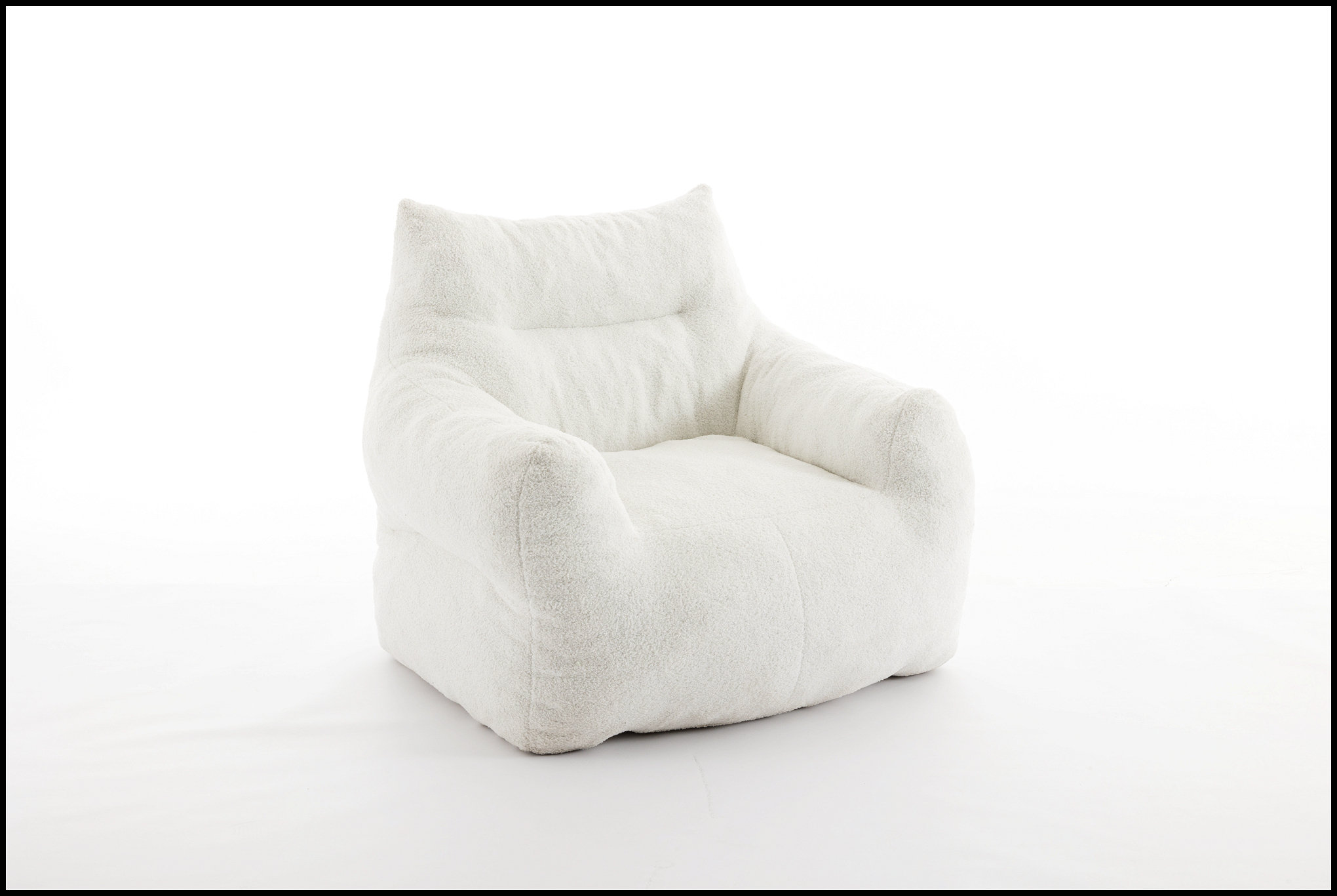 Trule Large Size Teddy Fabric Bean Bag Chair Lazy Sofa Chair Sponge ...