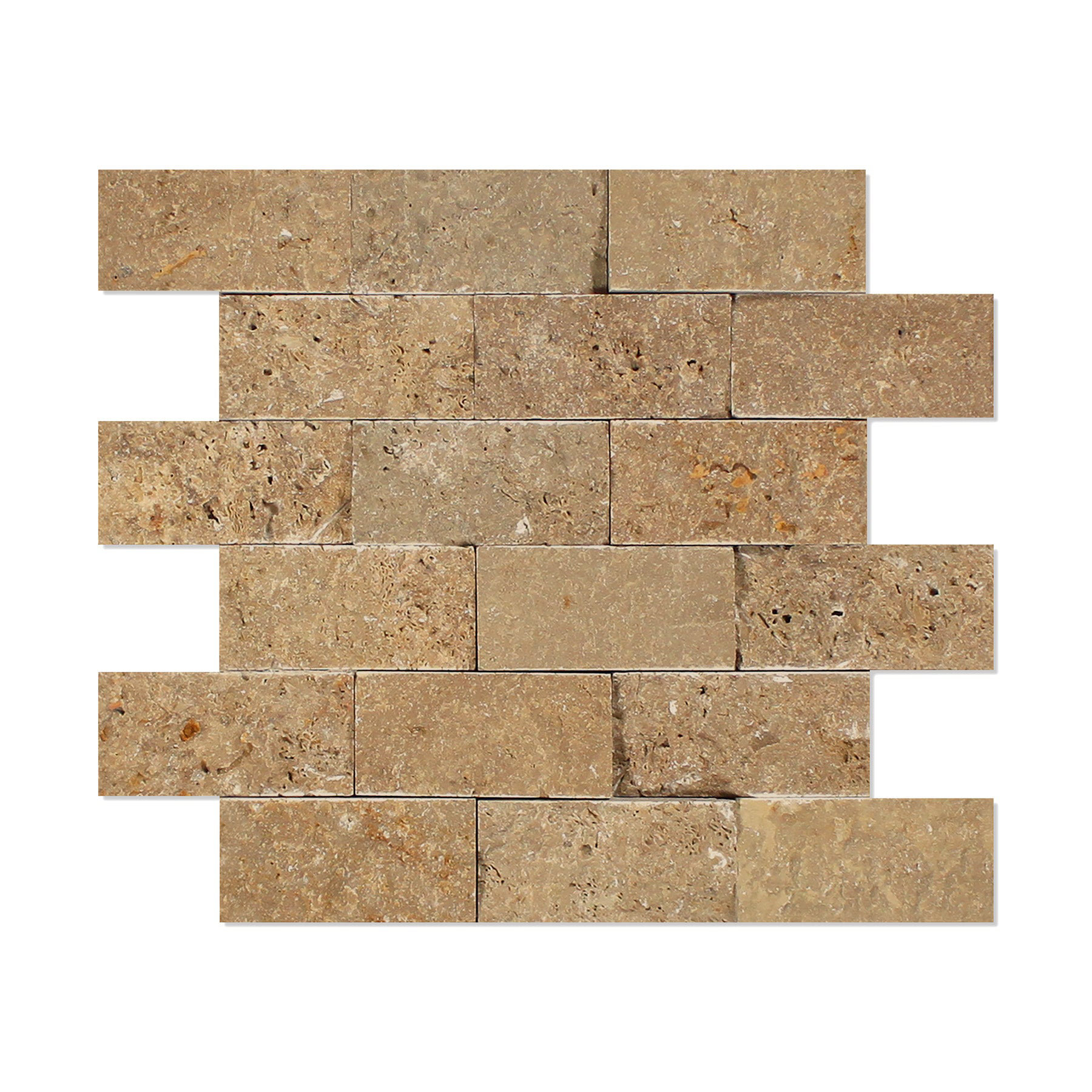 Stone & Tile Shoppe, Inc. Travertine Brick Joint Mosaic Wall & Floor ...
