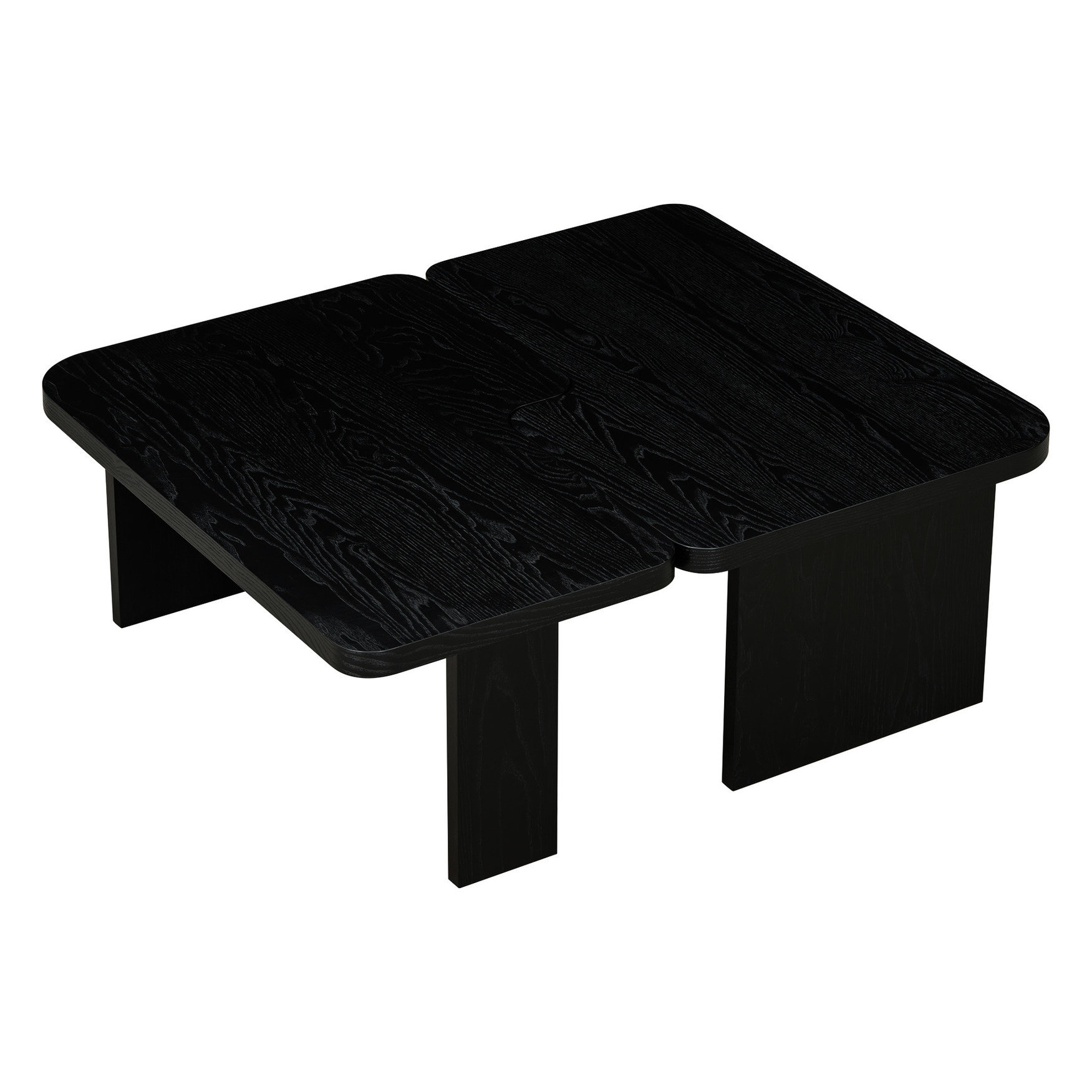 Wrought Studio™ Modern Coffee Table, Rectangular With Splicing Detail ...
