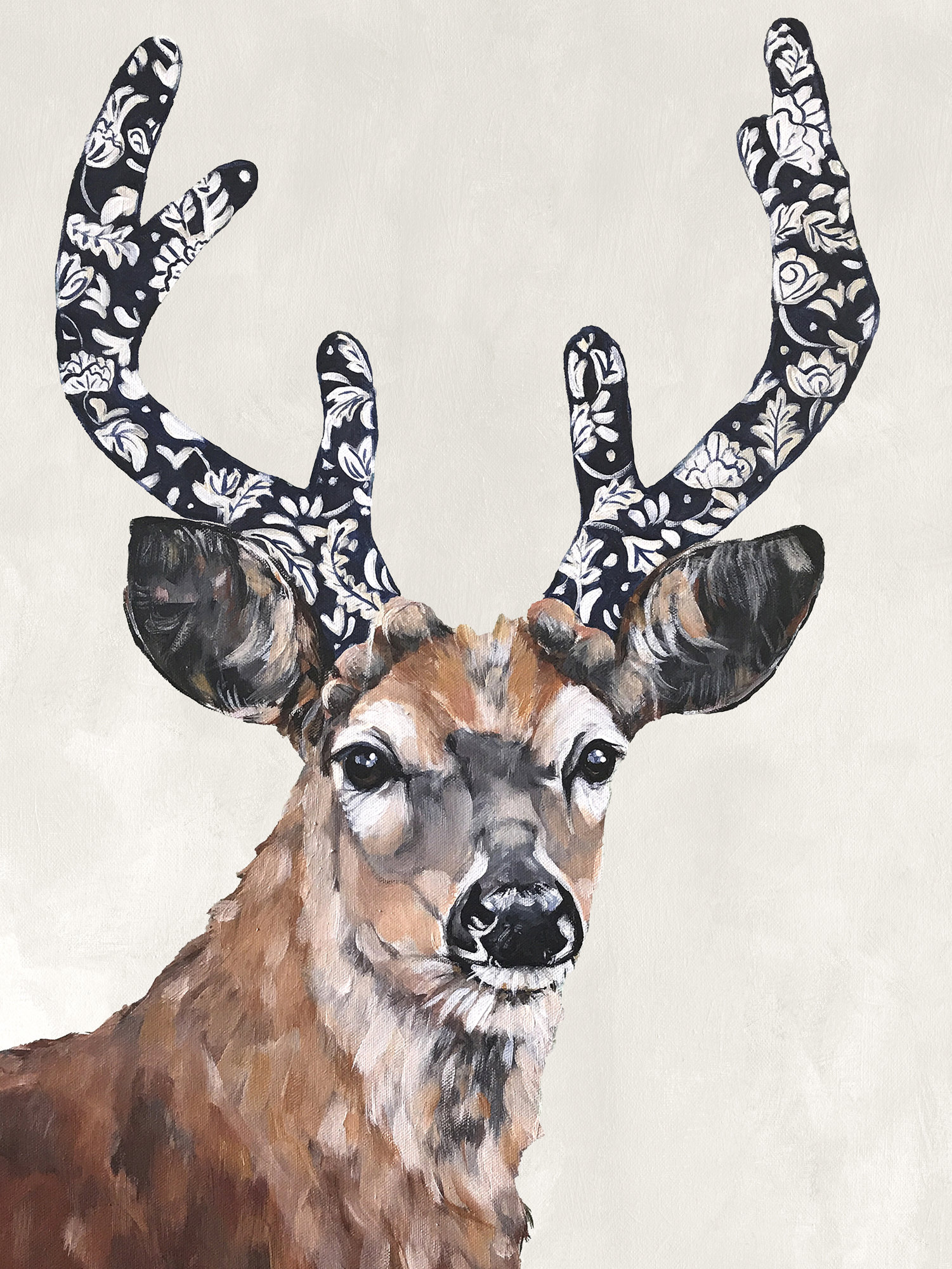 Millwood Pines Magnus the Buck on Neutral by Stephanie Jeanne - Wrapped ...