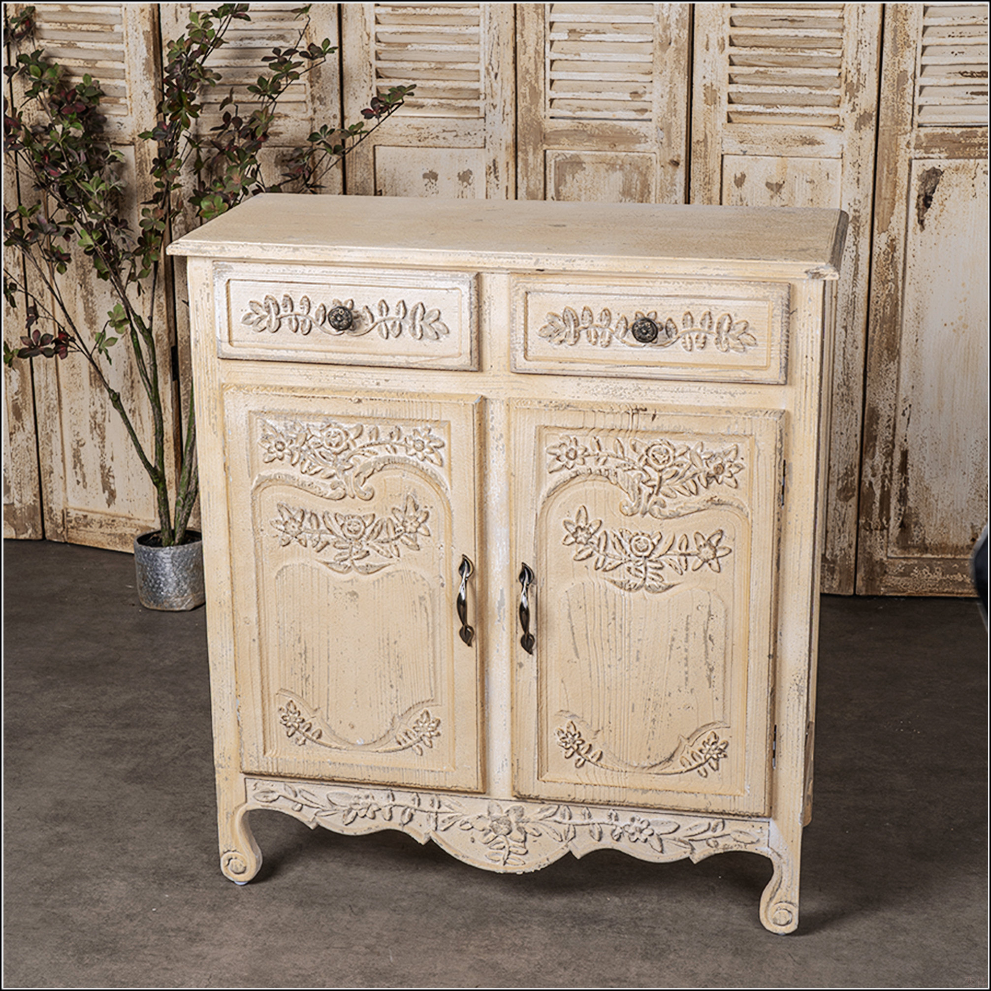 One Allium Way Vintage Carved Cabinets - Wayfair Canada