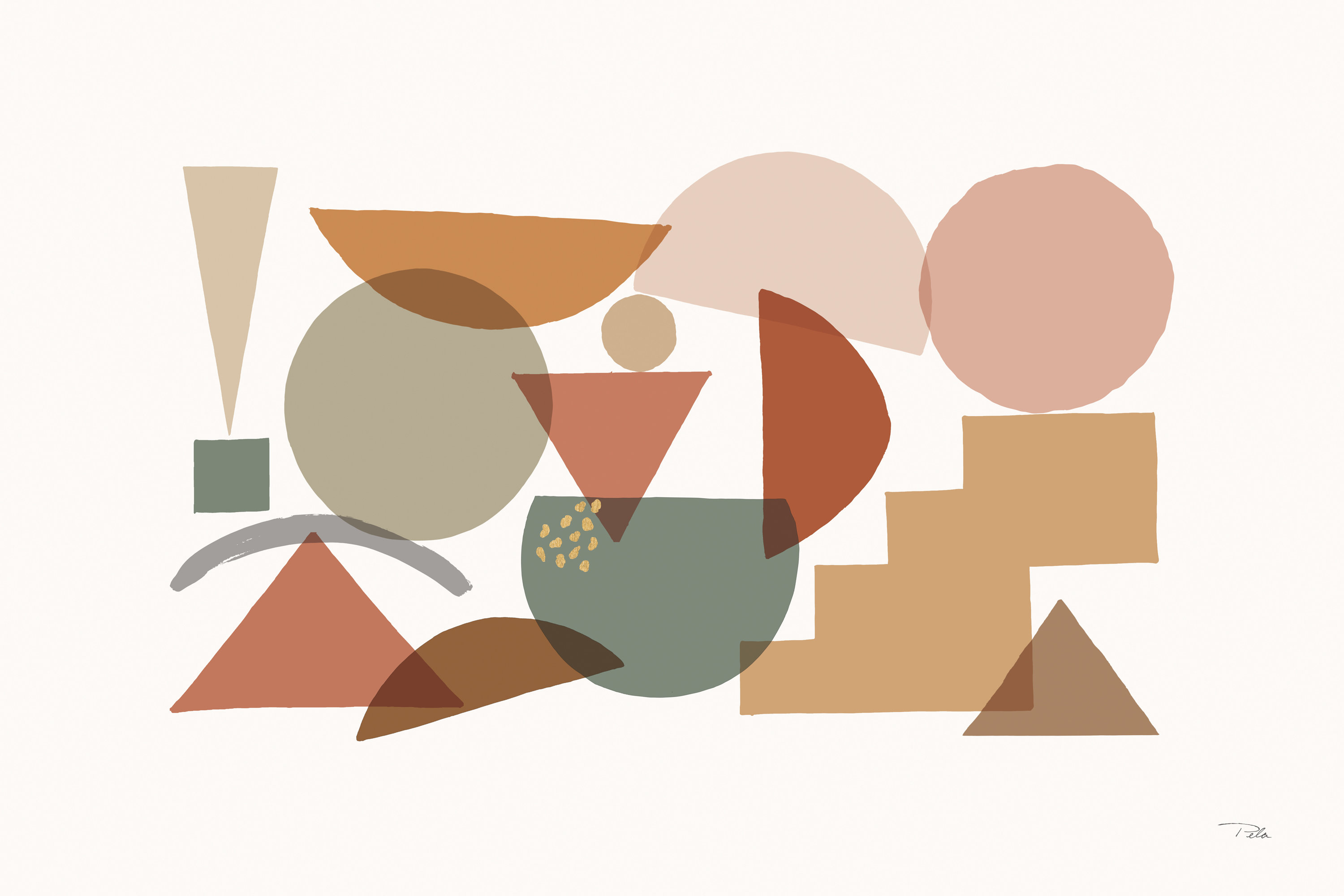 Wrought Studio Faunia Geo Metrical I On Canvas by Pela Print | Wayfair