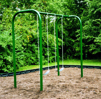 Kidstuff Playsystems, Inc. Arched Swing Set with 2 Belt Seats | Wayfair