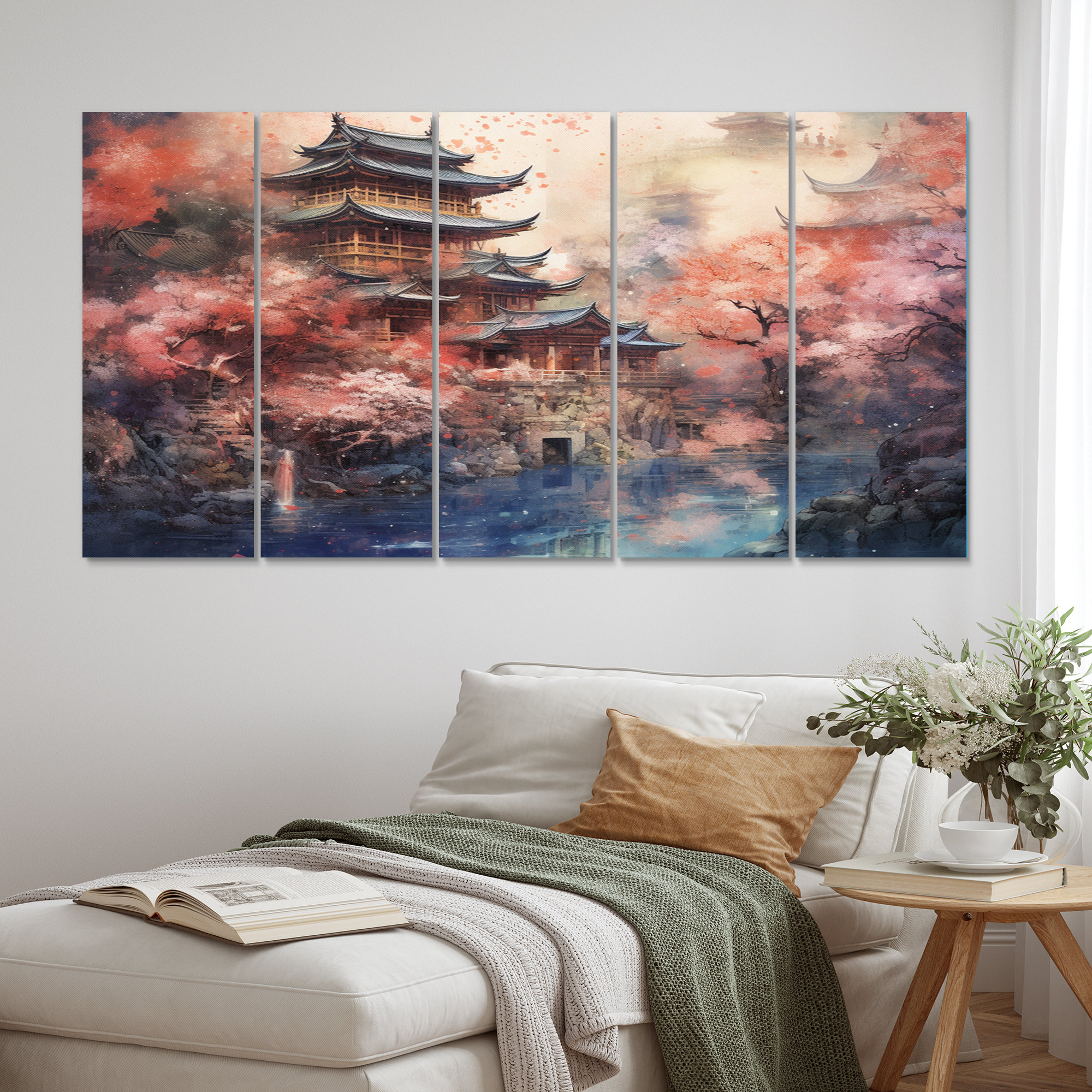 Winston Porter " Japan Landscape Of The Rising Sun V " 5 - Pieces | Wayfair