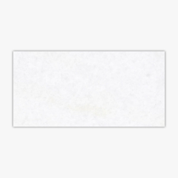 Direct Stone Source Carreau de marbre blanc neige enneigé 3 x 6 ...