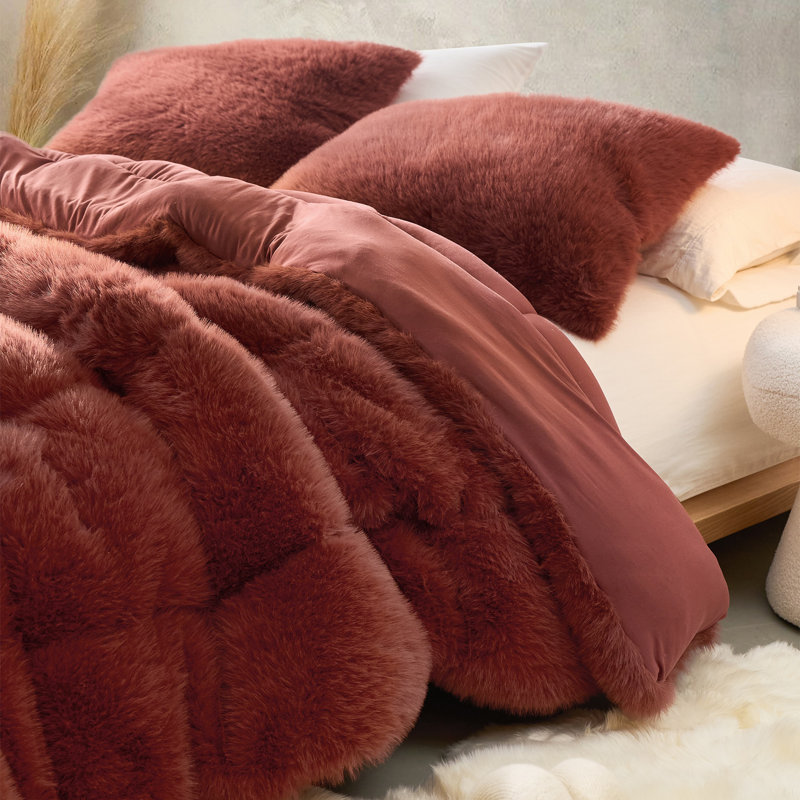 Byourbed Messy Hair Day Coma Inducer Faux Fur Oversized Comforter | Wayfair