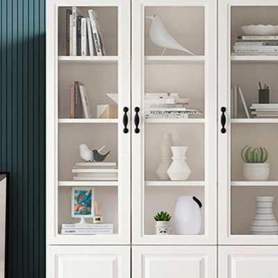 STAR BANNER Modern Simple Solid Wood Bookcase Storage Cabinet Storage ...