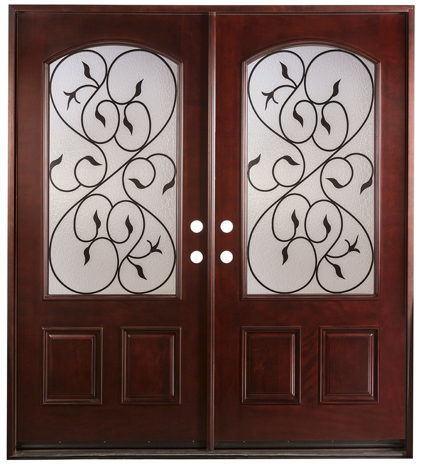 Door Destination Exterior Ready to Install Mahogany Prehung Front Entry ...