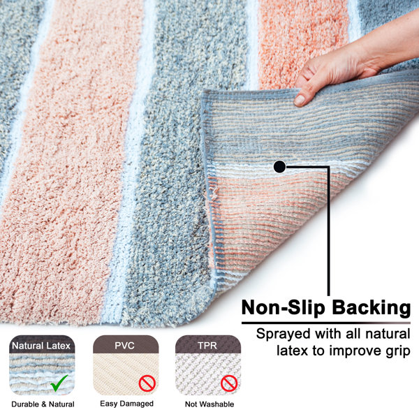 Gracie Oaks Bohn Cotton Bath Rug | Wayfair